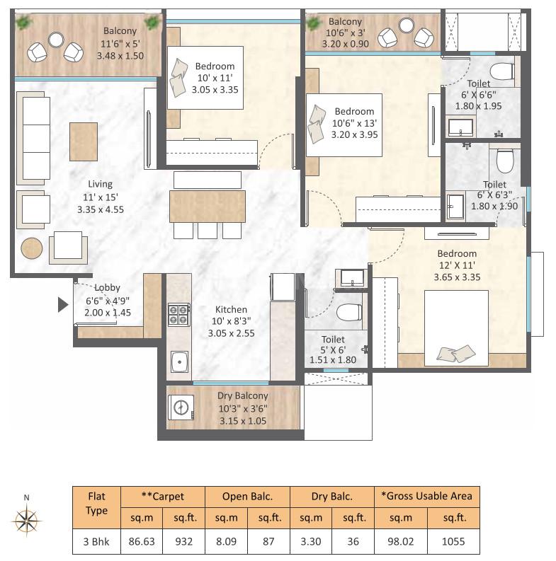 Mantra Magnus Floor Plan Mundhwa, Pune