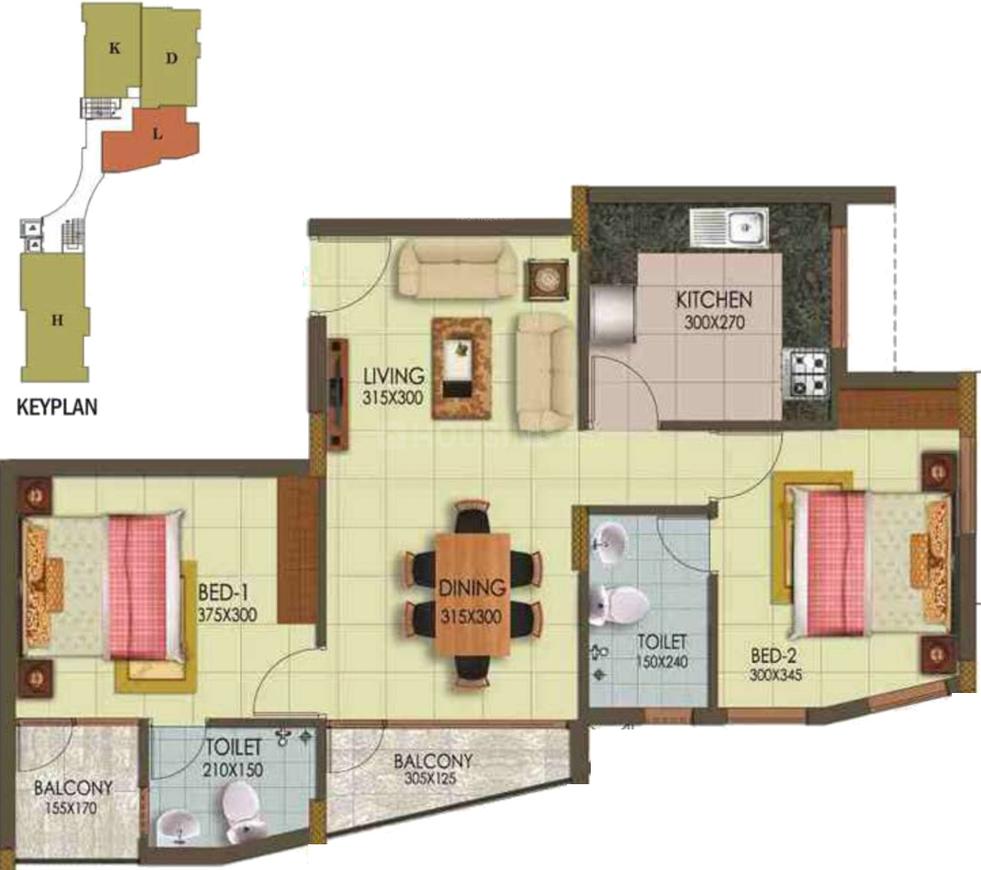 Arcon Infinity Floor Plan Kulathoor, Thiruvananthapuram