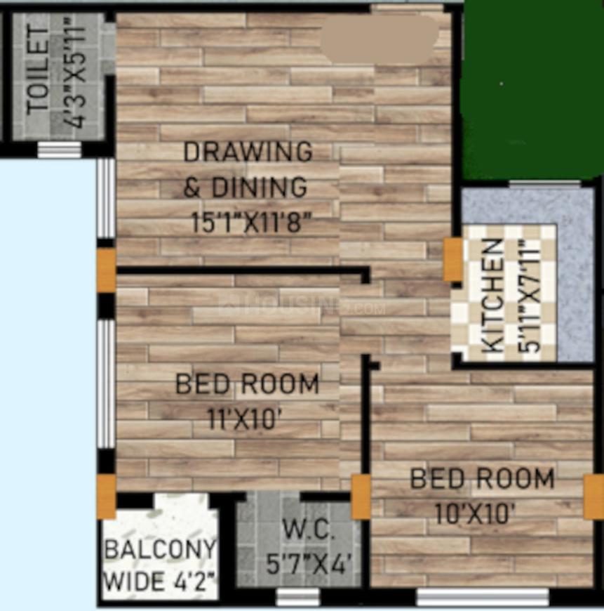 Aradhya Kalpotoru Residency Floor Plan Arrah Kalinagar, Durgapur