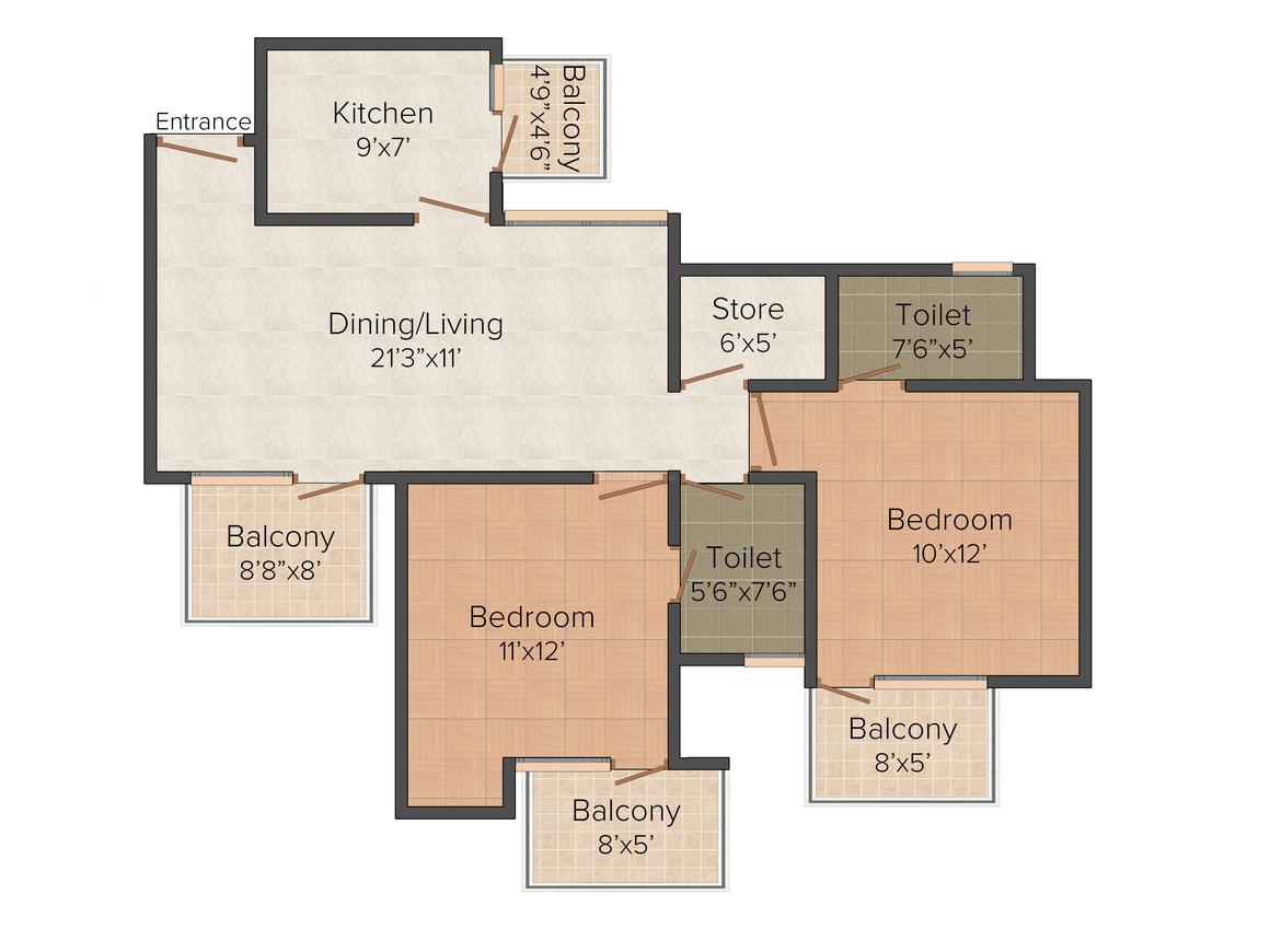 Maxheights Metro View in Badh Khalsa, Sonipat - Price, Reviews & Floor Plan