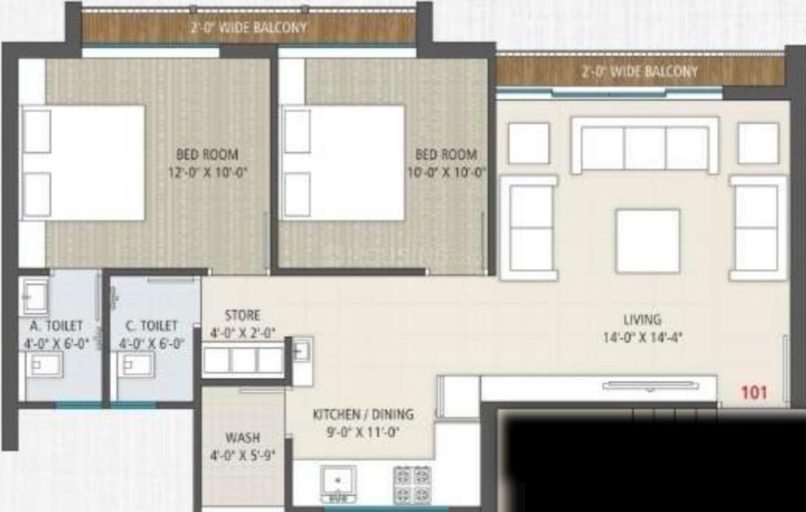 Avantis Ofira Prestige Floor Plan Bharthana, Surat