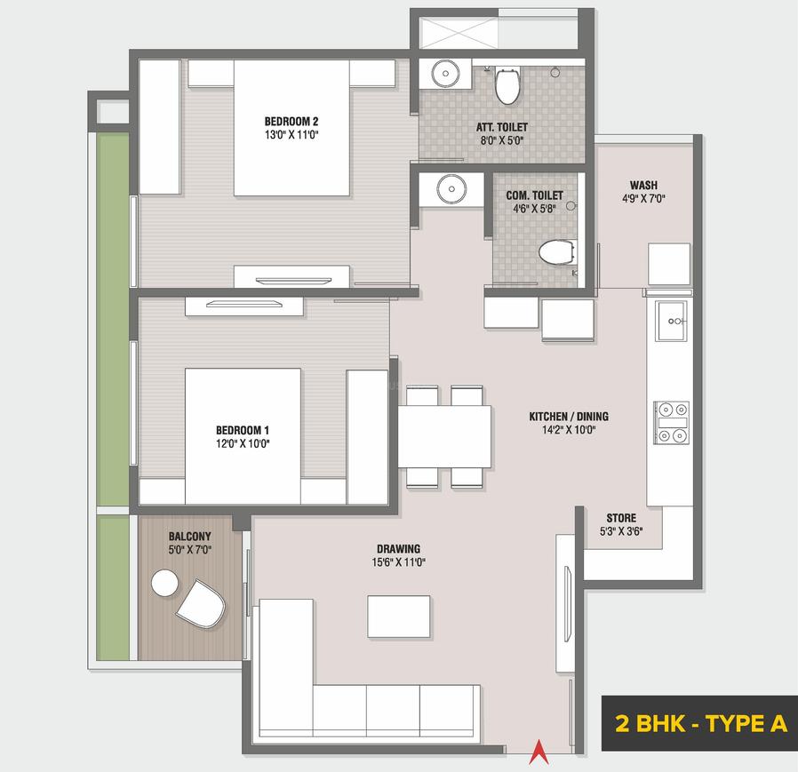 Rivanta Vibgyor Floor Plan Sargasan, Gandhinagar