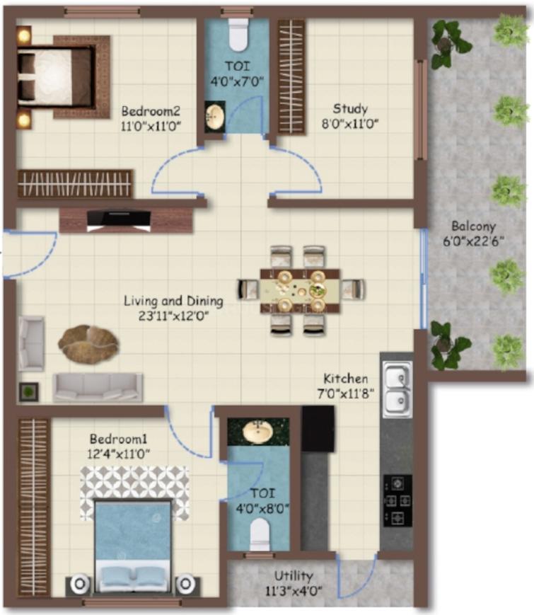Sri Samhitha Floor Plan Kollur, Hyderabad
