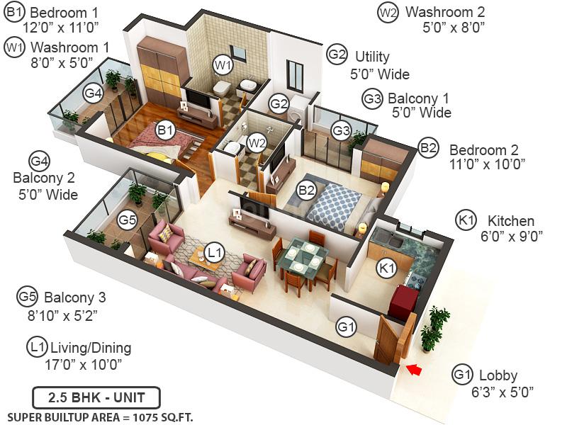 Capital Athena Floor Plan Noida Extension, Greater Noida