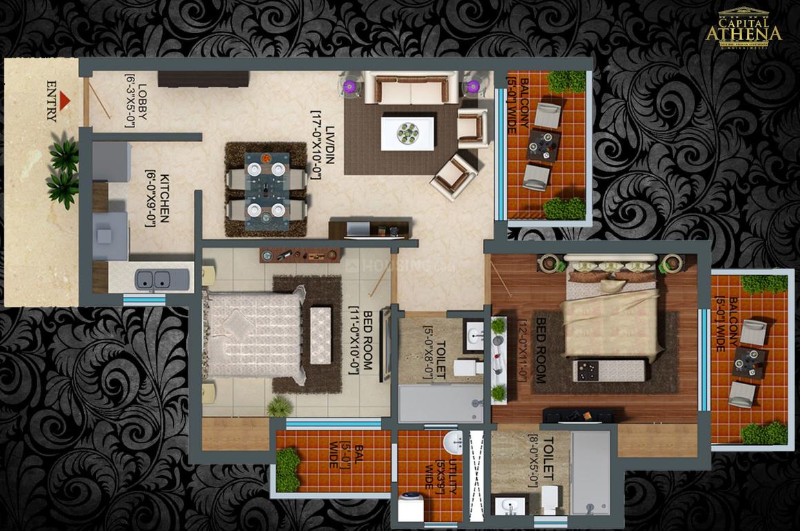 Capital Athena Floor Plan Noida Extension, Greater Noida
