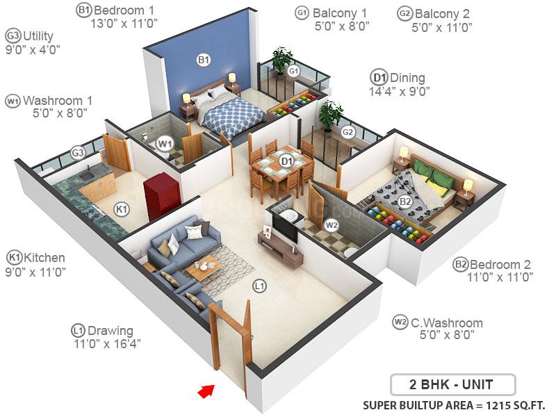 Vaishno Lotus Floor Plan Choodasandra, Bangalore