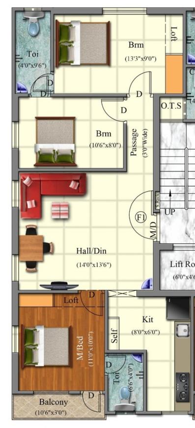 AVR Nakshatra Floor Plan Kil Ayanambakkam, Chennai
