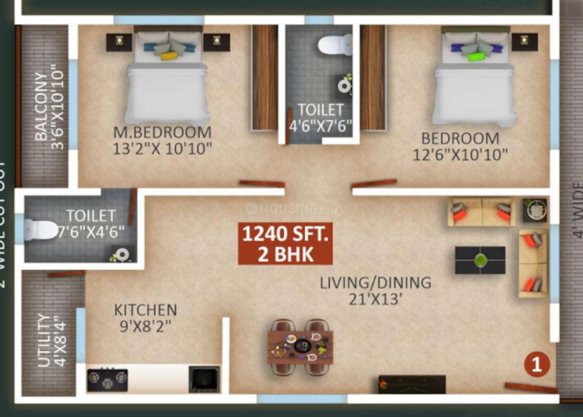 Anvitha Delight Floor Plan Aavalahalli, Bangalore