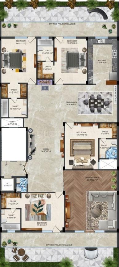 Swastik Imperial Builder Floor 550 Sq Yd in Green Field Colony ...