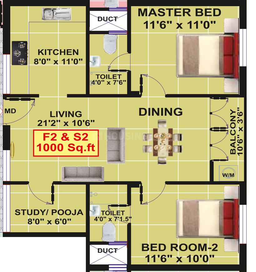 Eeshani Paripoorna Floor Plan Manapakkam, Chennai