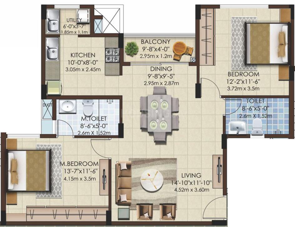 Mahaveer Celesse in Yelahanka, Bangalore - Price, Reviews & Floor Plan