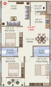 Pragathi Jewel in Arakere, Bangalore - Price, Reviews & Floor Plan