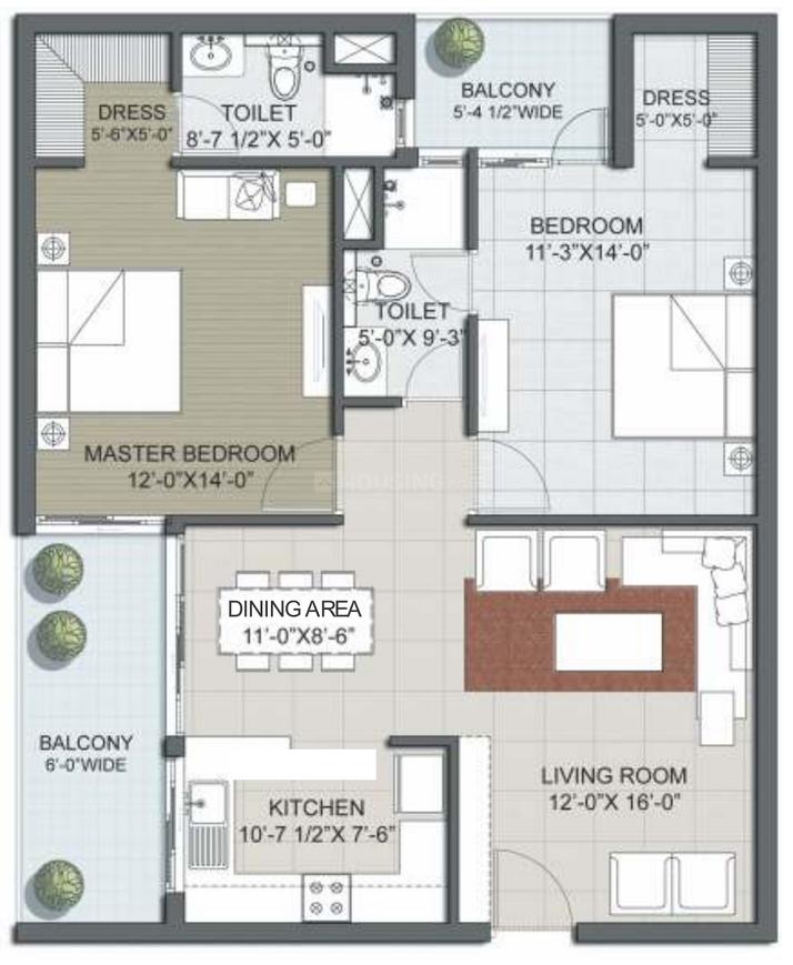 Hamilton Mayfair Residency Floor Plan Dhanal, Jalandhar