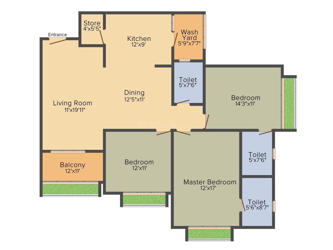 Ratnaakar Halcyon Floor Plan Satellite, Ahmedabad
