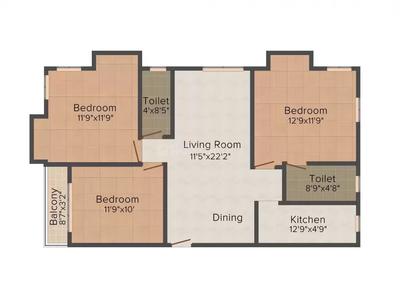 Map Megastructures Muskan Residency in Tollygunge, Kolkata - Price ...