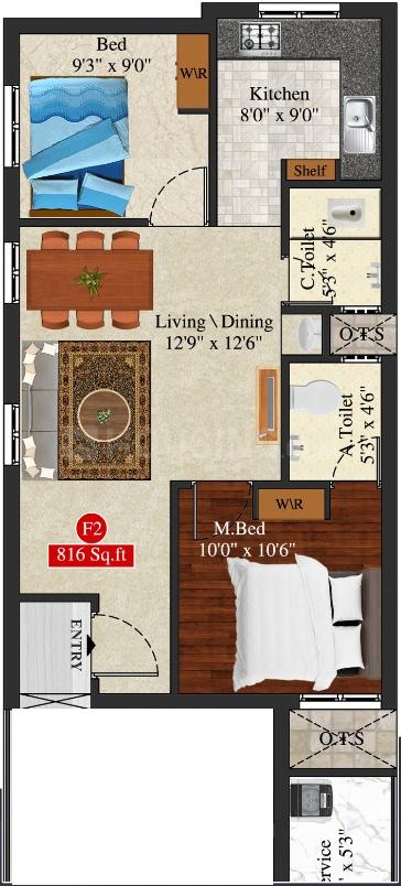 Meenakshi Krishna Floor Plan Ambattur, Chennai