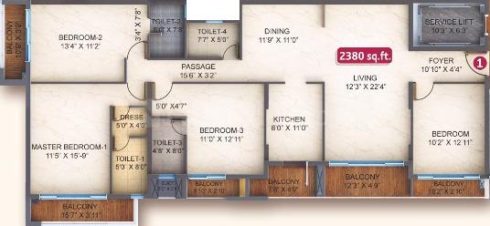 Tower Of Adyar Floor Plan Adyar, Chennai