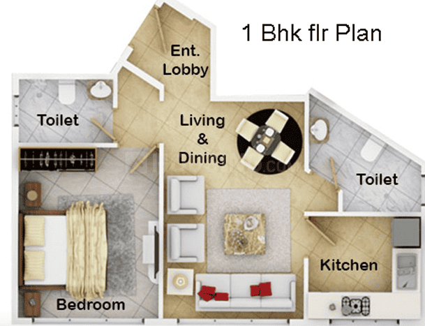 Kenarc Premia Tower A Floor Plan Chembur, Mumbai