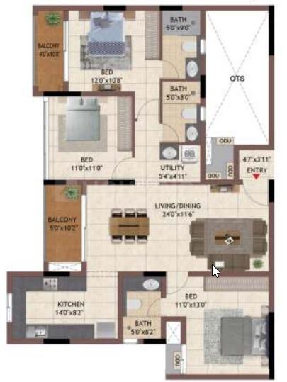 CasaGrand Flamingo in HSR Layout, Bangalore - Price, Reviews & Floor Plan