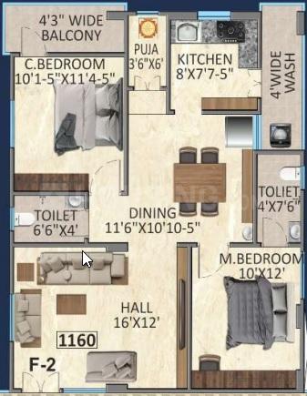 Aakruthi Arcadia in Gajularamaram, Hyderabad - Price, Reviews & Floor Plan