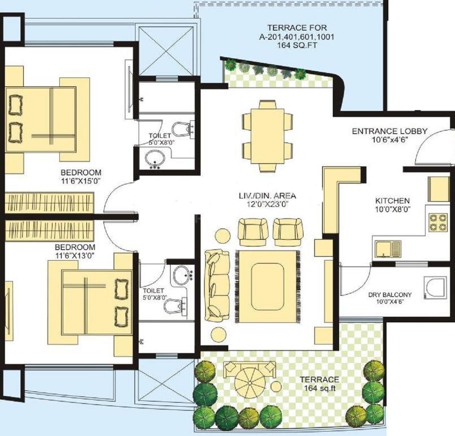 Marvel Azure Floor Plan Hadapsar, Pune