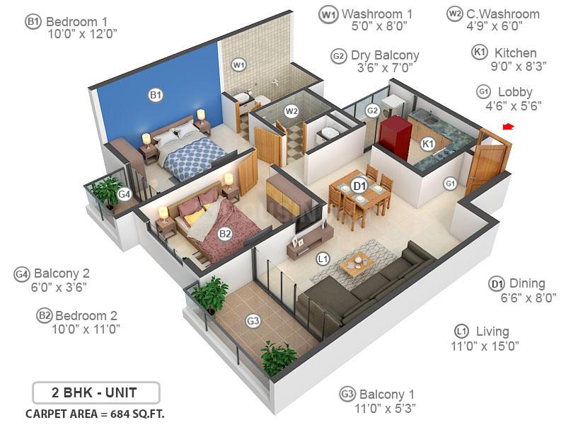 Mantra Monarch Phase 1 in Balewadi, Pune - Price, Reviews & Floor Plan