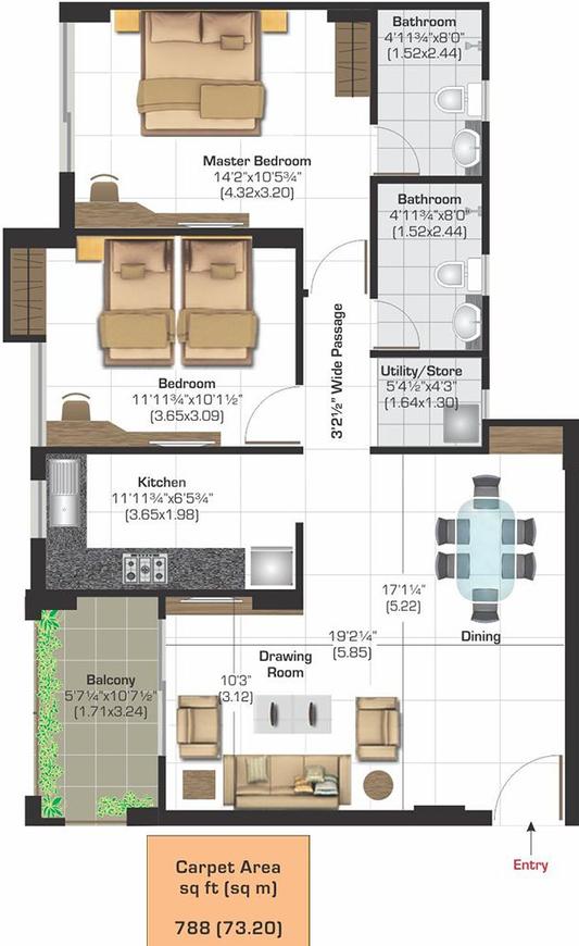 Ashiana Dwarka Phase II Floor Plan Pal Gaon, Jodhpur
