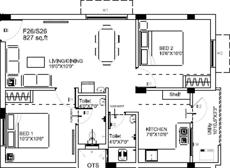 Ruby Gateway Floor Plan Tambaram, Chennai