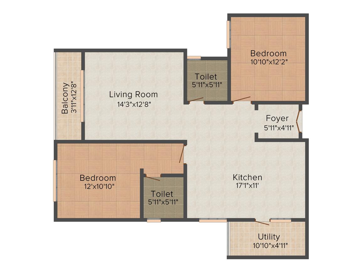 VRR Fortuna Floor Plan Carmelaram, Bangalore