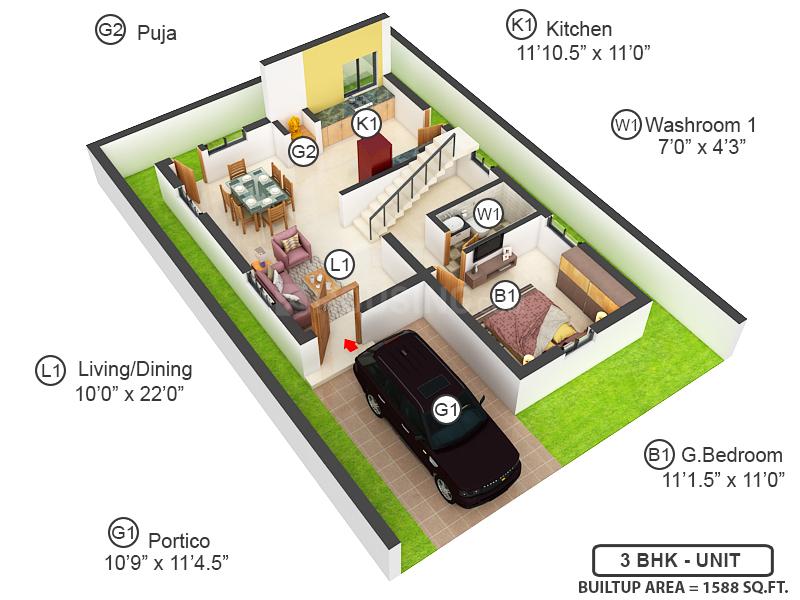 Prima Paradiso Floor Plan Mallampet, Hyderabad