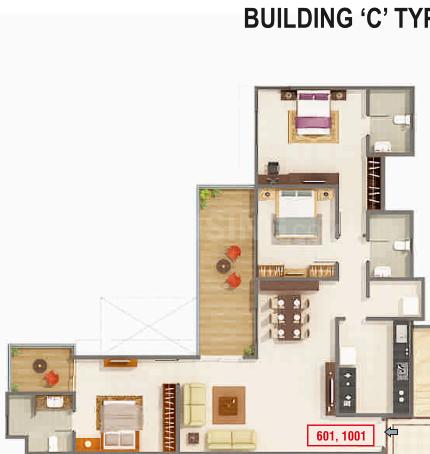 Kumar Peninsula C Floor Plan Pashan, Pune