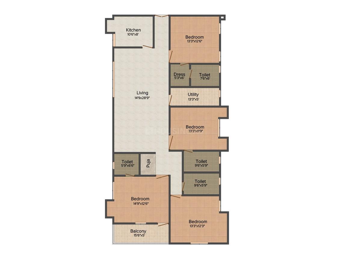 Sandhu Ekam Enclave Floor Plan Ballygunge, Kolkata
