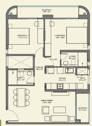 Birla Tisya Floor Plan Rajajinagar, Bangalore