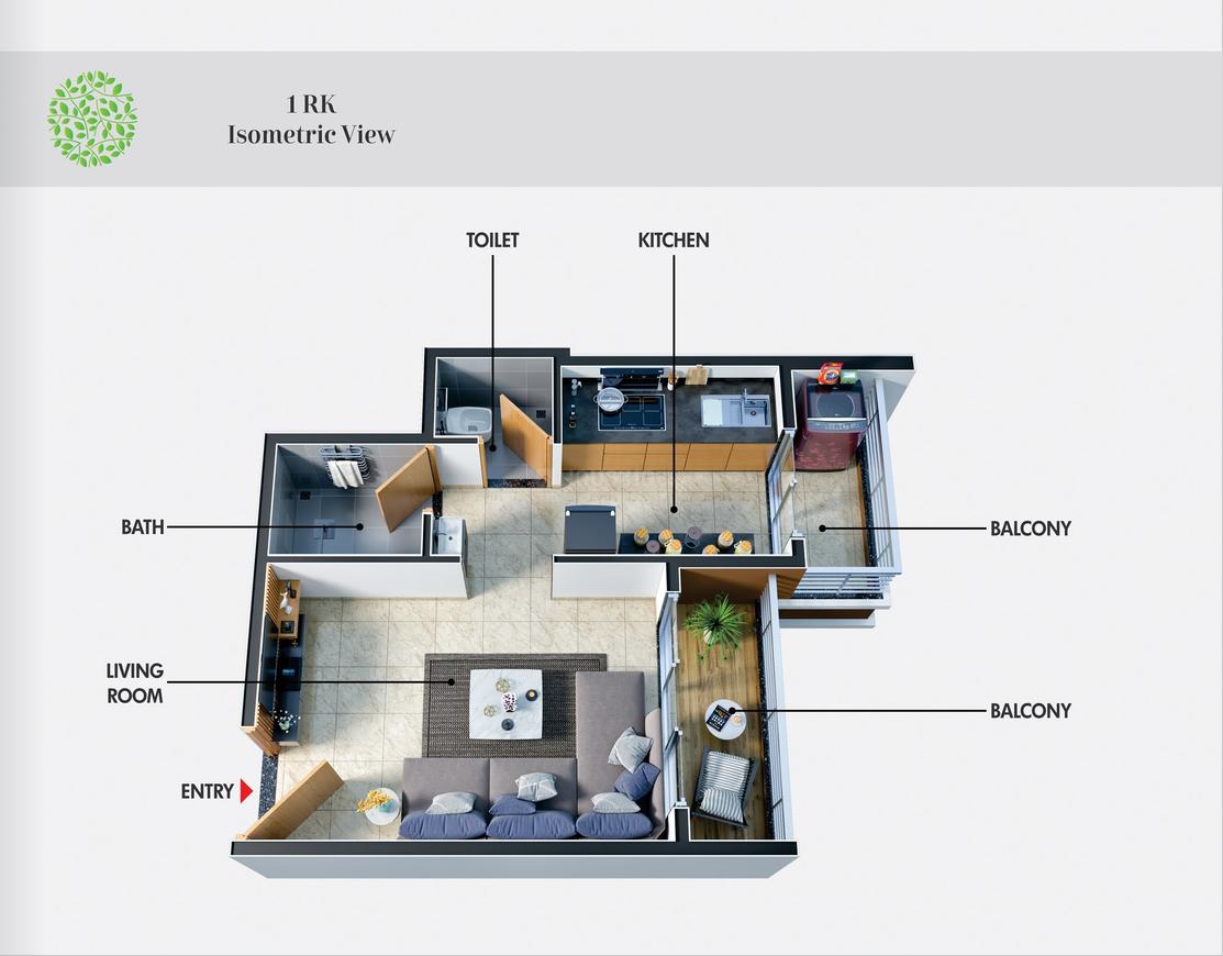 Pinnacle Nano City Wing B And Wing C Floor Plan Badlapur East, Thane