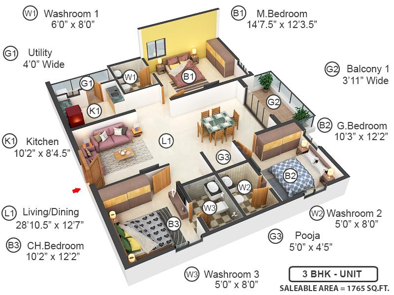 Hallmark Treasor in Gandipet, Hyderabad - Price, Reviews & Floor Plan