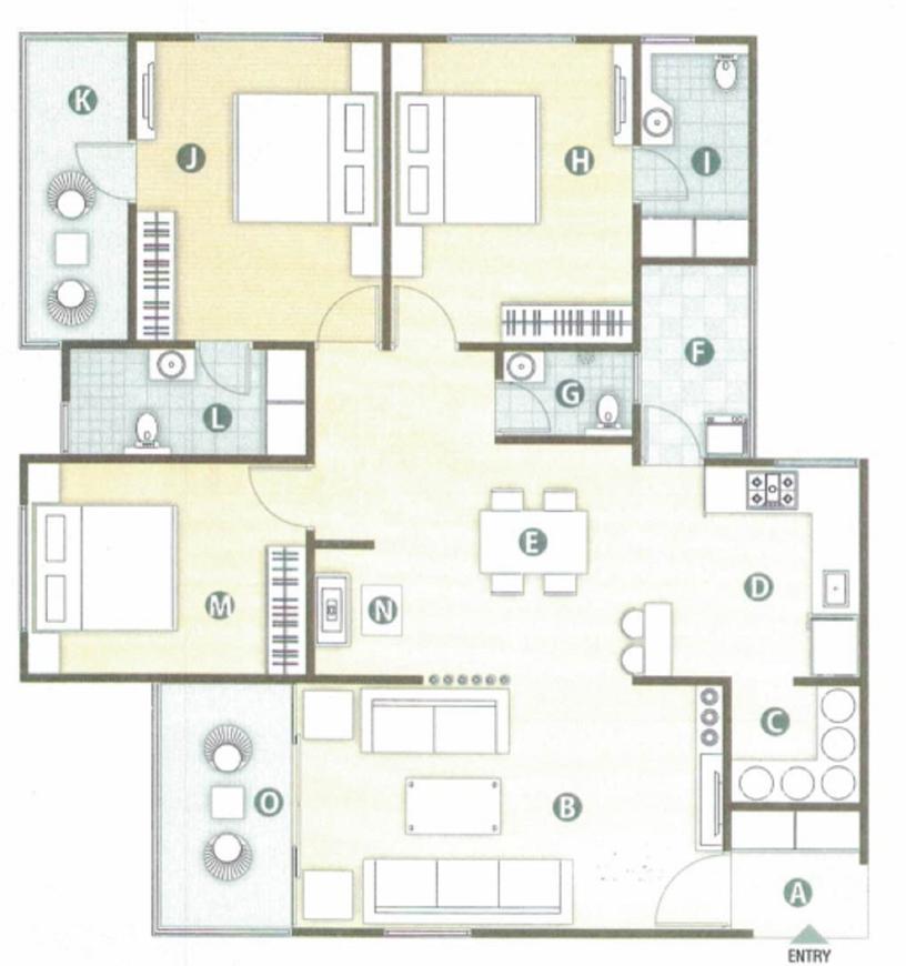 Swastik Harmony Floor Plan Nava Naroda, Ahmedabad