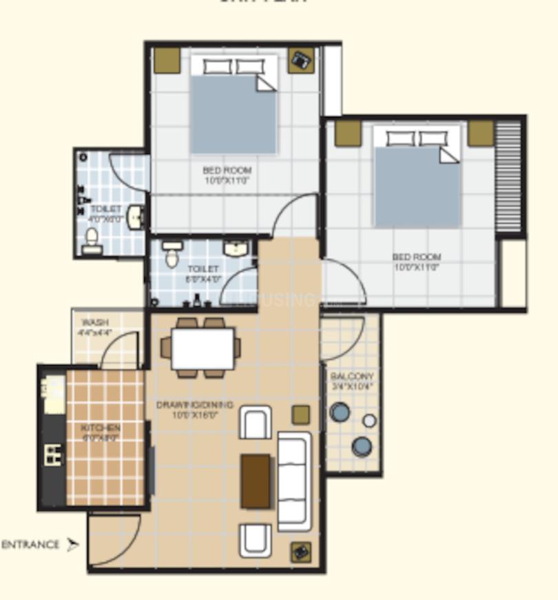 IBD Hallmark City Phase I Floor Plan Kolar Road, Bhopal