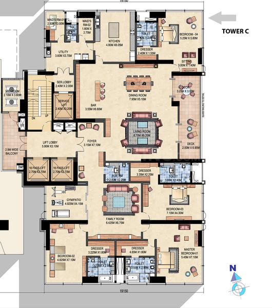 Prestige Estates Kingfisher Towers in Ashok Nagar, Bangalore - Price ...