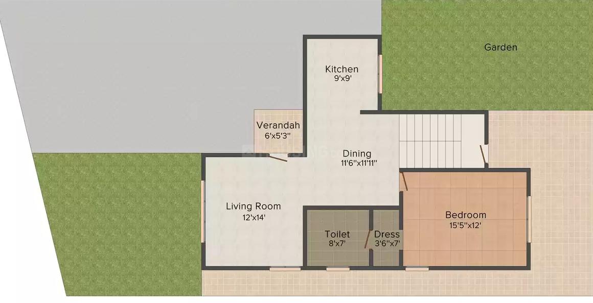 Silver Peaks Cottage Floor Plan Chiliyanaula, Ranikhet