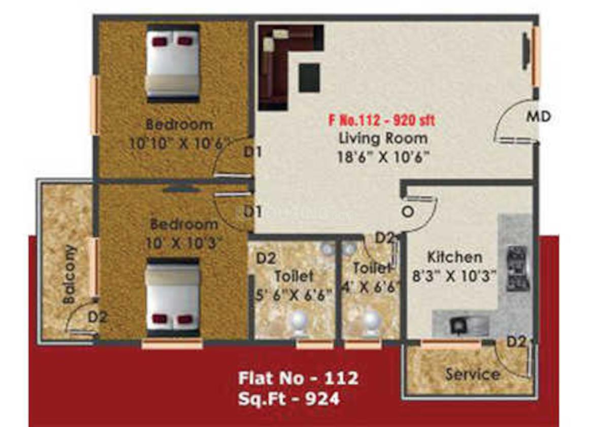 CC Majestic Enclave Floor Plan T Nagar, Chennai
