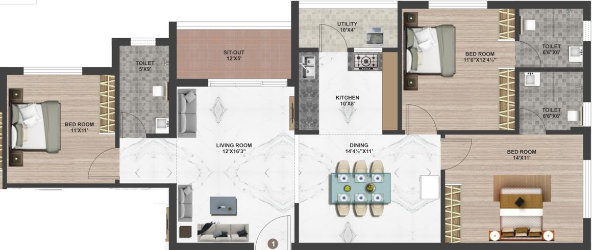 BMR Hill Crest in Masab Tank, Hyderabad - Price, Reviews & Floor Plan