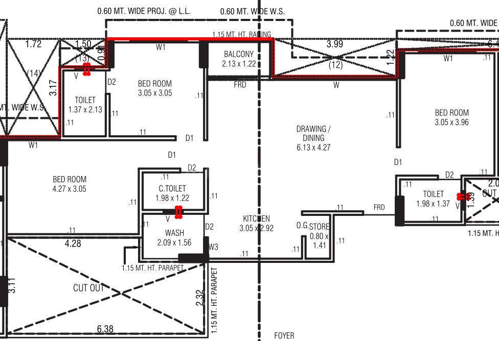 Vinayak Elysium Floor Plan Thaltej, Ahmedabad