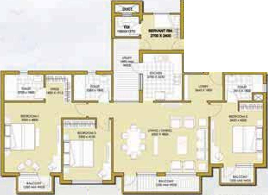 ATS One Hamlet Floor Plan Sector 104, Noida