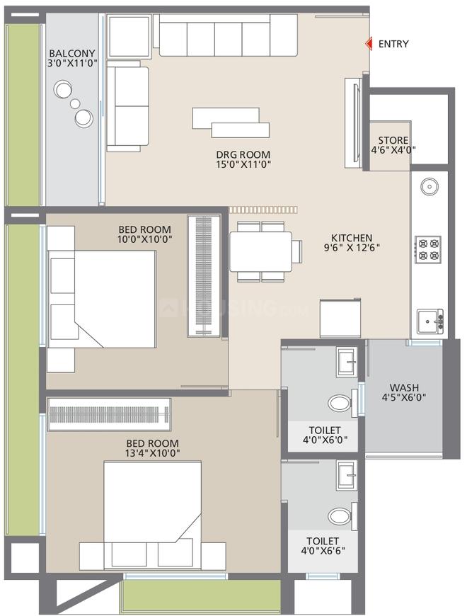 Satva Elegance Floor Plan Nava Naroda, Ahmedabad