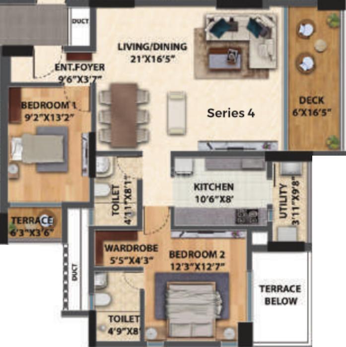 Spectrum Vertillas Floor Plan Kharadi, Pune