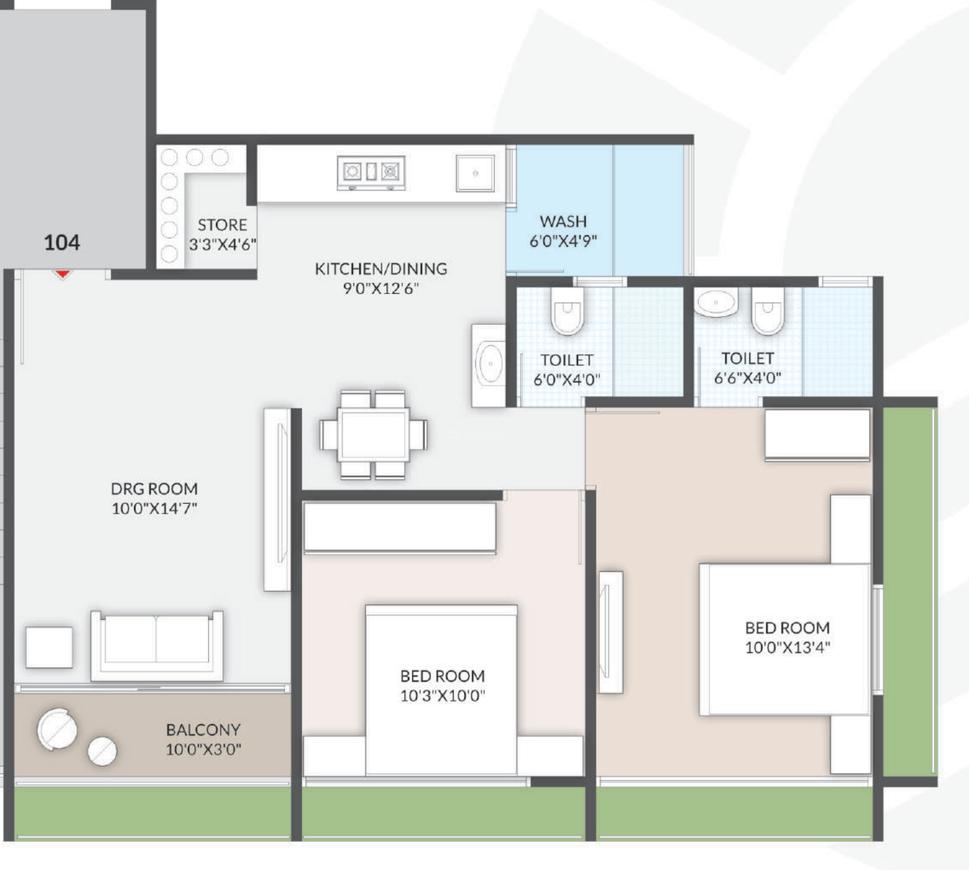Pahal Rivanta Sky Floor Plan Vastral, Ahmedabad