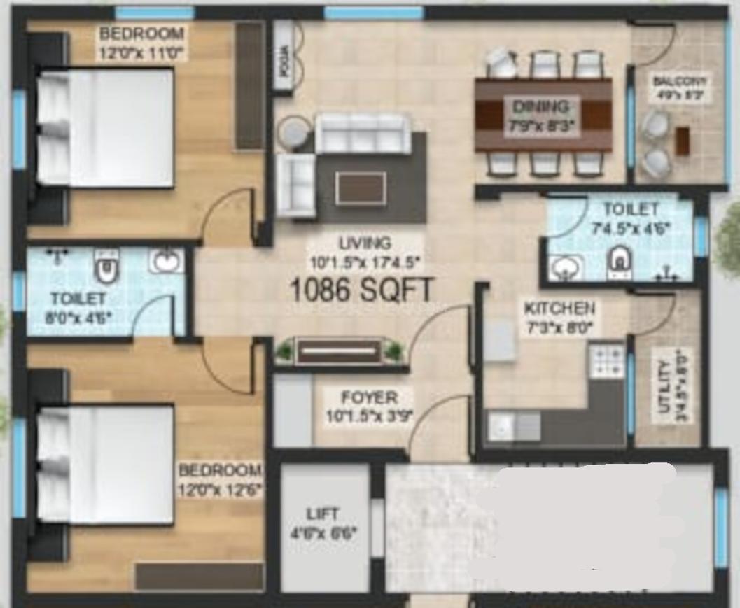 K S Mahalakshmi Enclave Floor Plan Madipakkam, Chennai