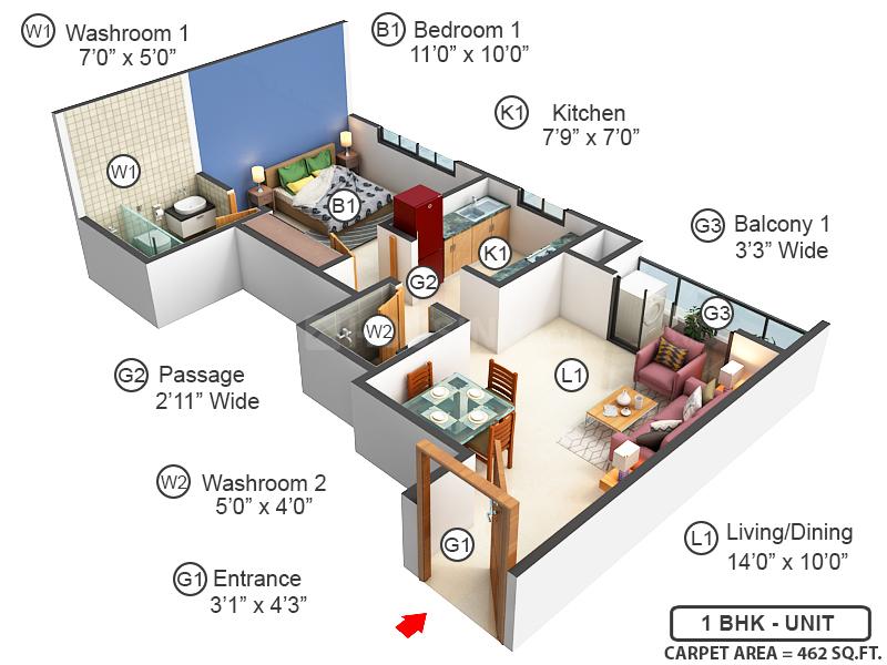 Ashar Axis in Majiwada, Thane - Price, Reviews & Floor Plan