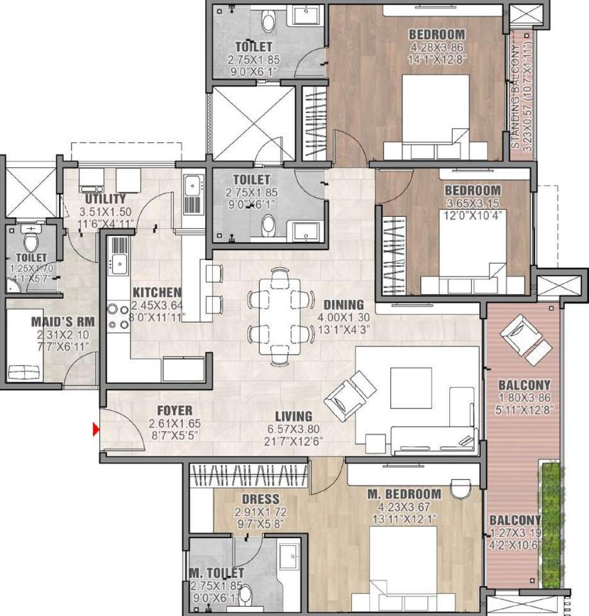 Brigade Insignia in Yelahanka, Bangalore - Price, Reviews & Floor Plan