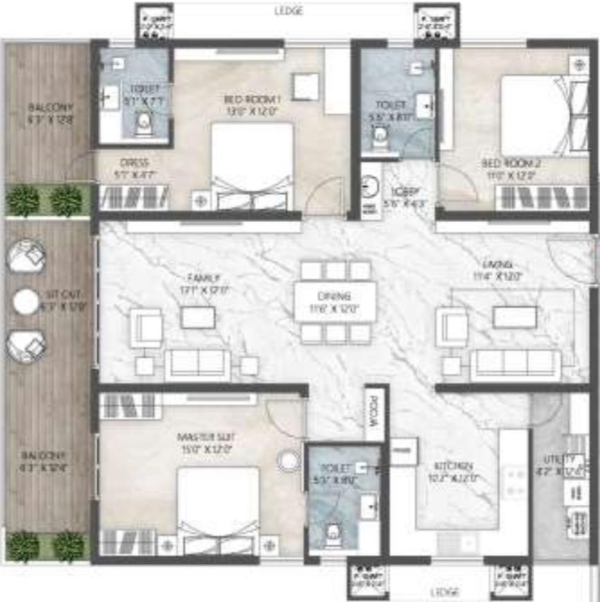 Trishala Trilok in Shamshabad, Hyderabad - Price, Reviews & Floor Plan